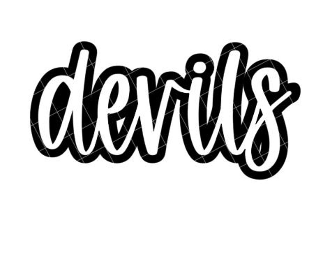 Devils With Outline - SVG/DXF/PNG File for Cutting Machines and ...