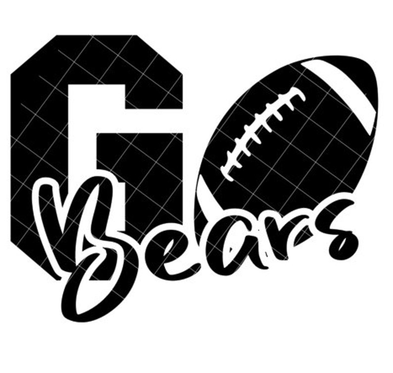 Go Bears Football SVG/DXF/PNG File for Cutting Machines and - Etsy