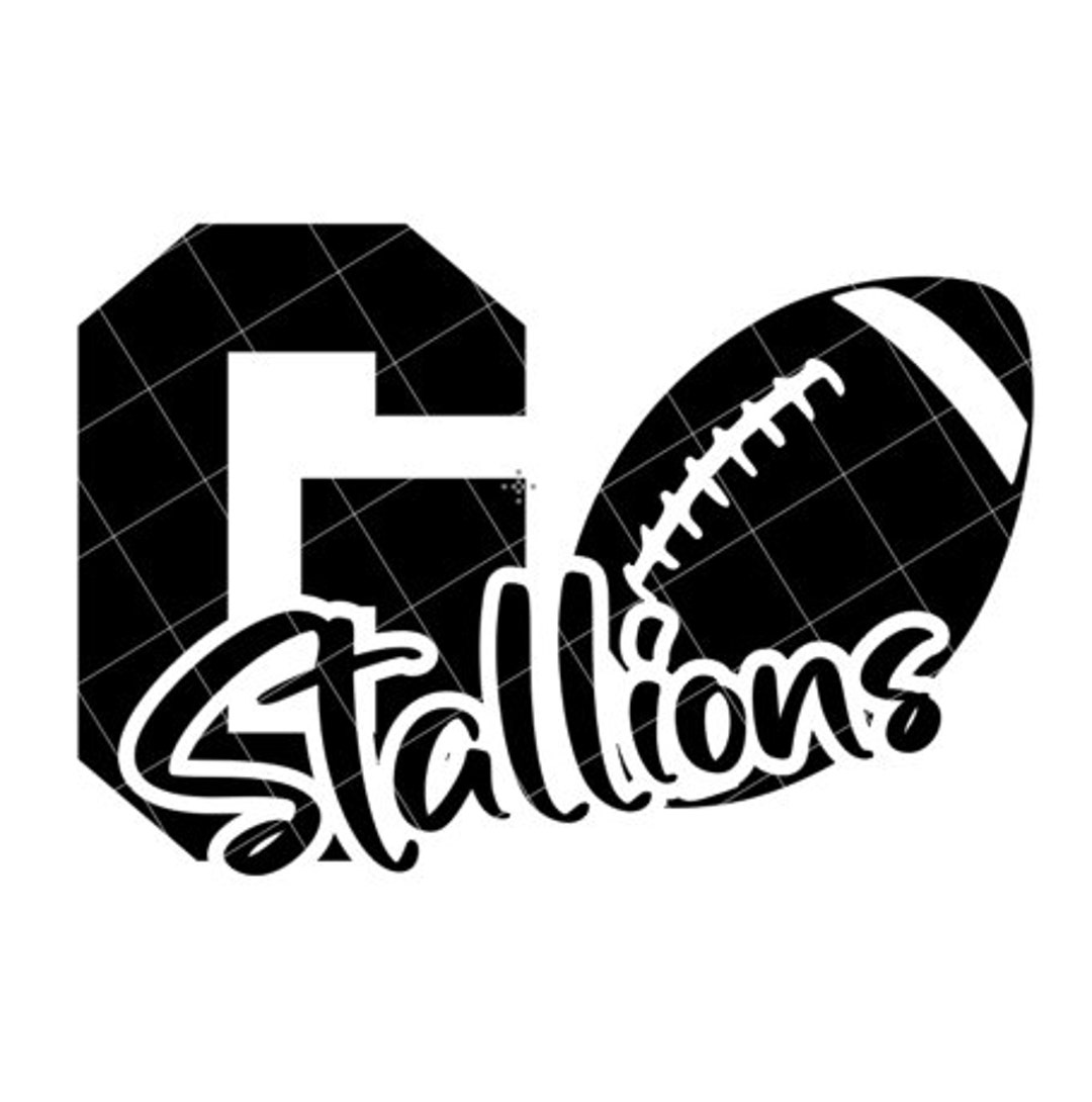 Go Stallions Football - SVG/DXF/PNG File for Cutting Machines and ...