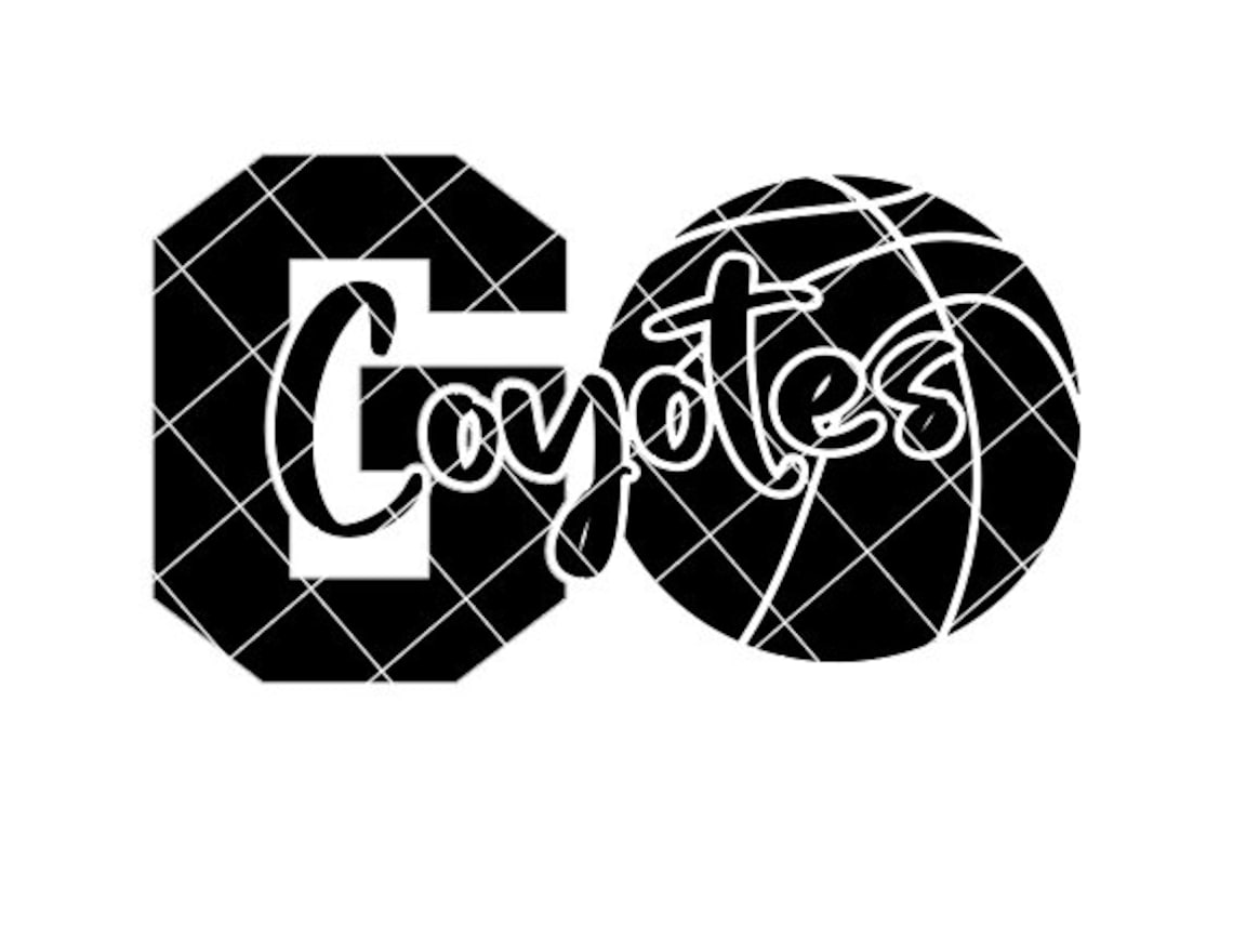 Go Coyotes Basketball - SVG/DXF/PNG File for Cutting Machines and ...