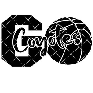Go Coyotes Basketball - SVG/DXF/PNG File for Cutting Machines and ...