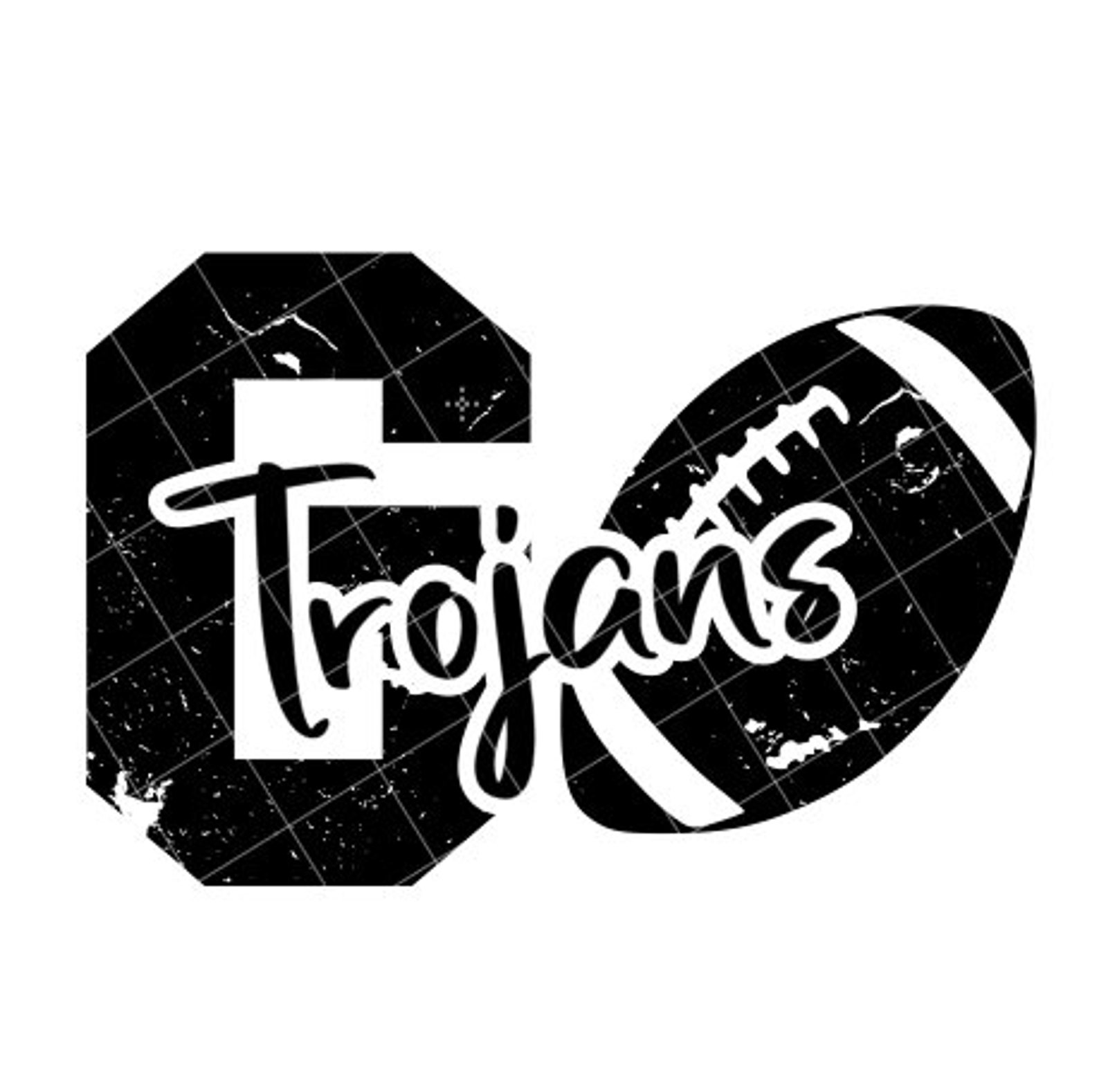 Go Trojans Football SVG/DXF/PNG File for Cutting Machines and ...