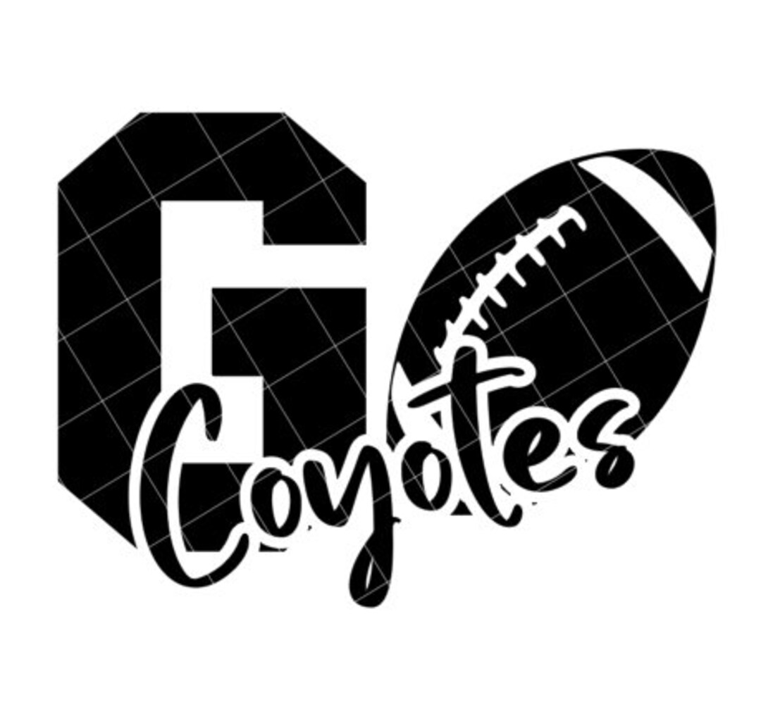 Go Coyotes Football - SVG/DXF/PNG File for Cutting Machines and ...