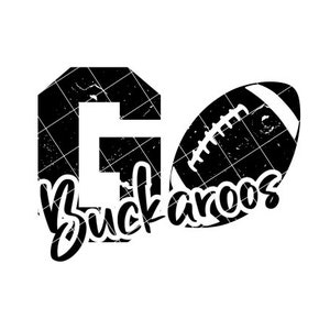 Go Buckaroos Football - SVG/DXF/PNG File for Cutting Machines and ...