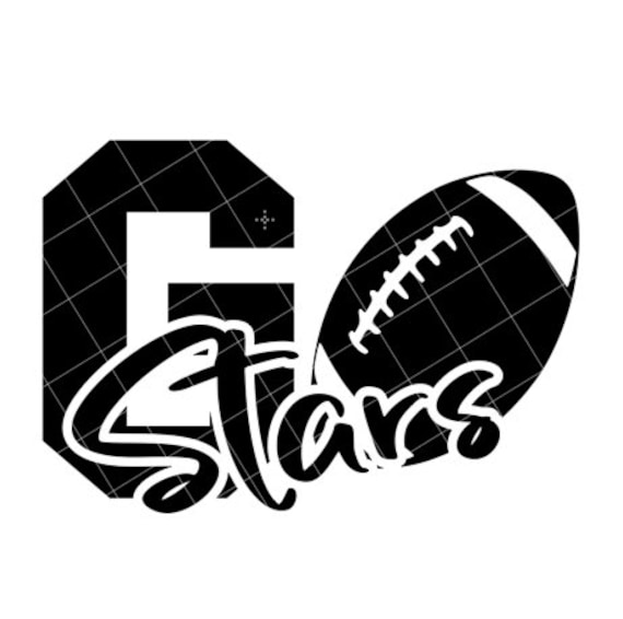 Go Stars Football SVG/DXF/PNG File for Cutting Machines and - Etsy