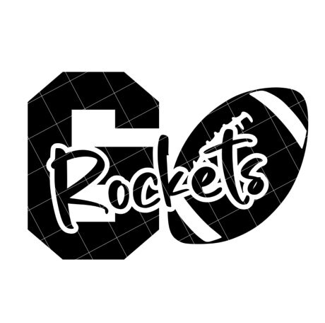 Go Rockets Football SVG/DXF/PNG File for Cutting Machines - Etsy