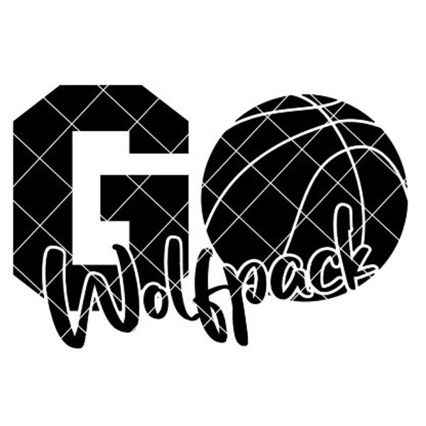 Wolfpack Basketball Svg - Etsy