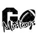 Go Mustangs Football - SVG/DXF/PNG File for Cutting Machines and ...