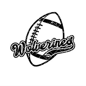 Wolverines Football Retro Script Regular and Distressed - SVG/DXF/PNG ...