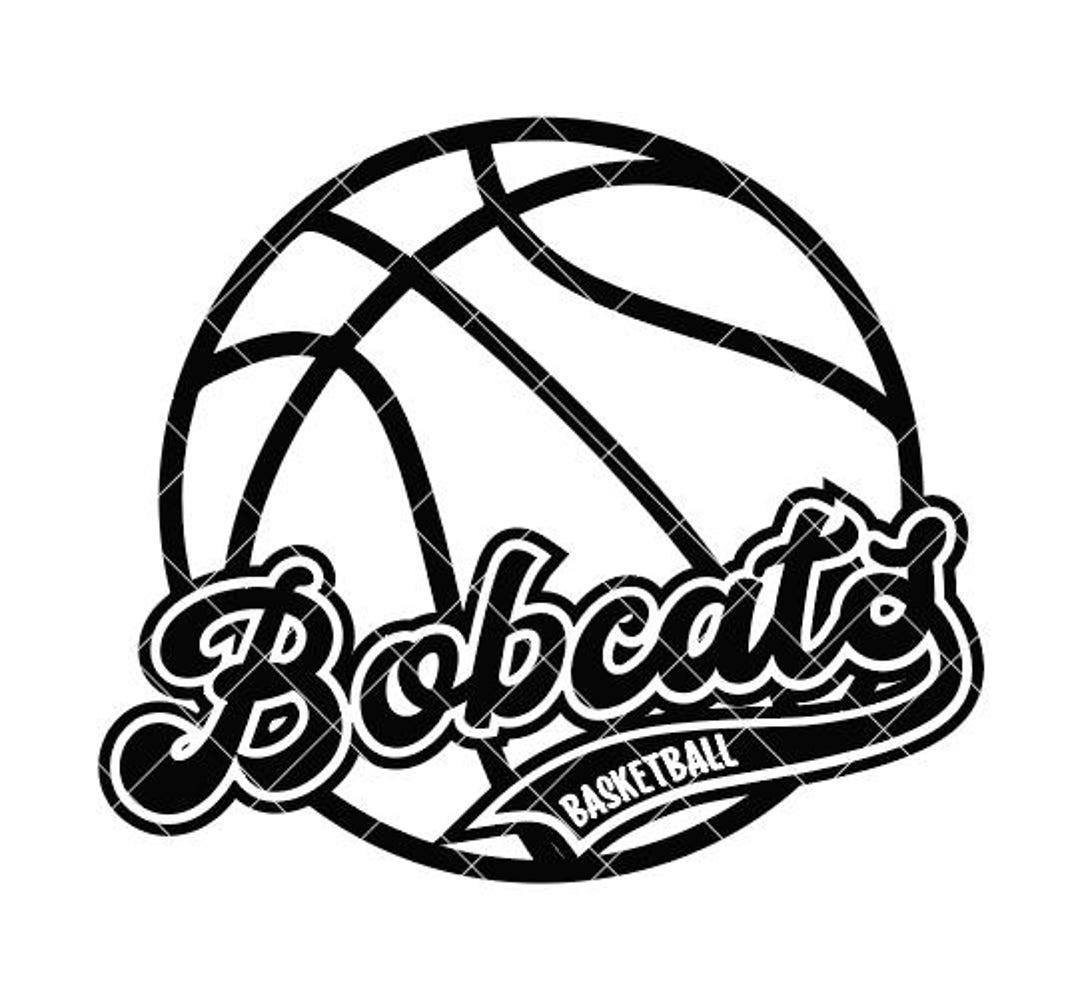Bobcats Basketball Retro Script Regular and Distressed - SVG/DXF/PNG ...