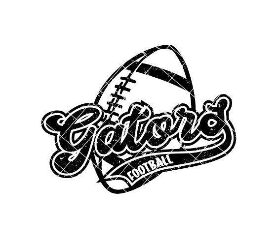 Gators Football Retro Script Regular and Distressed SVG/DXF/PNG File ...