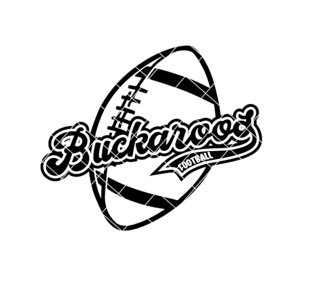 Buckaroos Football Retro Script Regular and Distressed - SVG/DXF/PNG ...