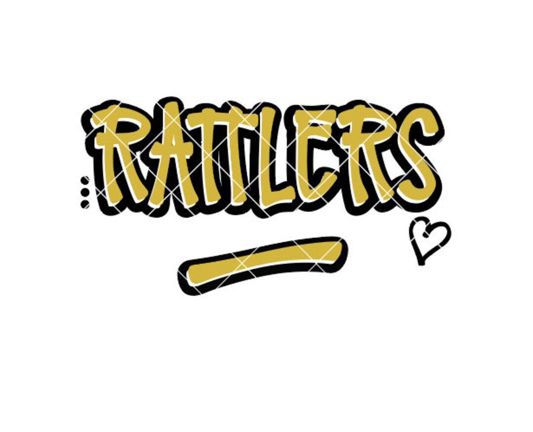 Rattlers - With Dots and Underline - Customized With Your School or ...