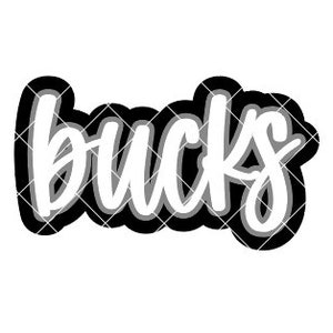 Bucks With Outline - SVG/DXF/PNG File for Cutting Machines and ...