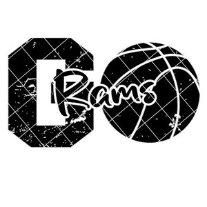 Go Rams Basketball SVG/DXF/PNG File for Cutting Machines and ...