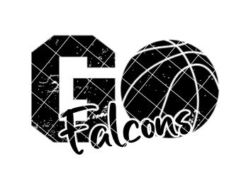 Go Falcons Basketball SVG/DXF/PNG File for Cutting Machines and ...