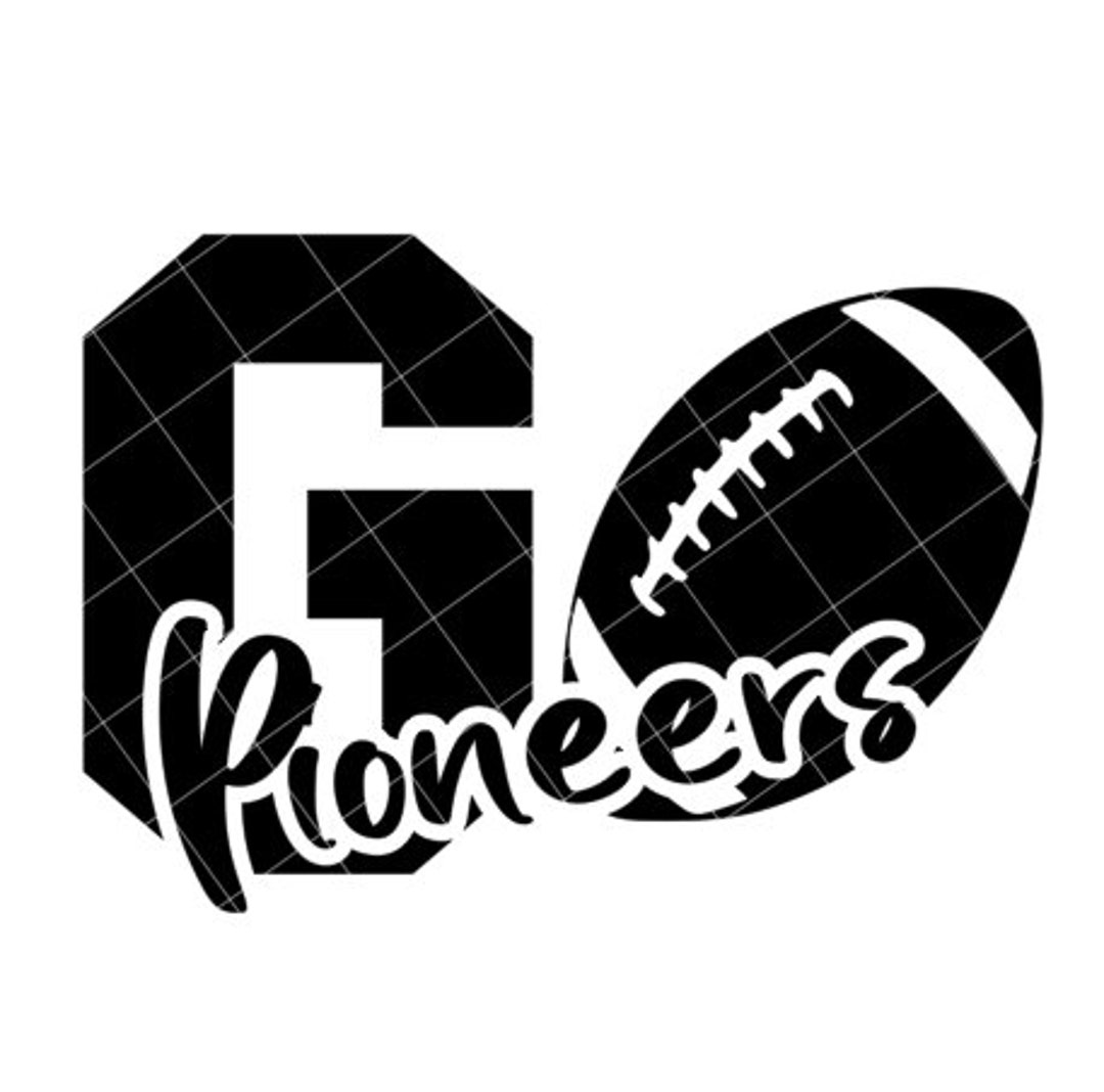 Go Pioneers Football - SVG/DXF/PNG File for Cutting Machines and ...