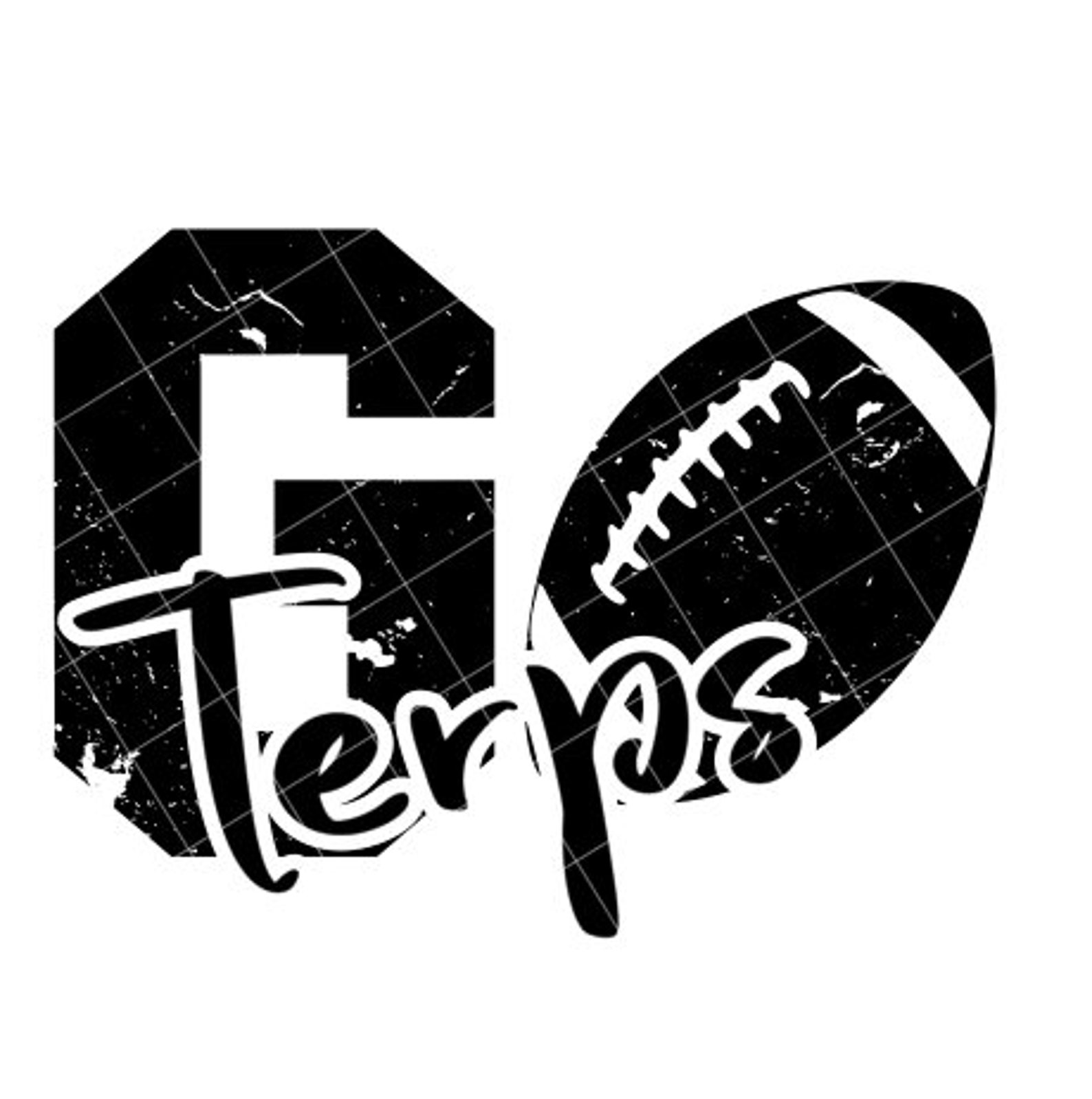 Go Terps Football SVG/DXF/PNG File for Cutting Machines and - Etsy