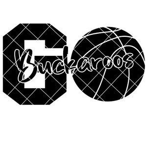 Go Buckaroos Basketball - SVG/DXF/PNG File for Cutting Machines and ...
