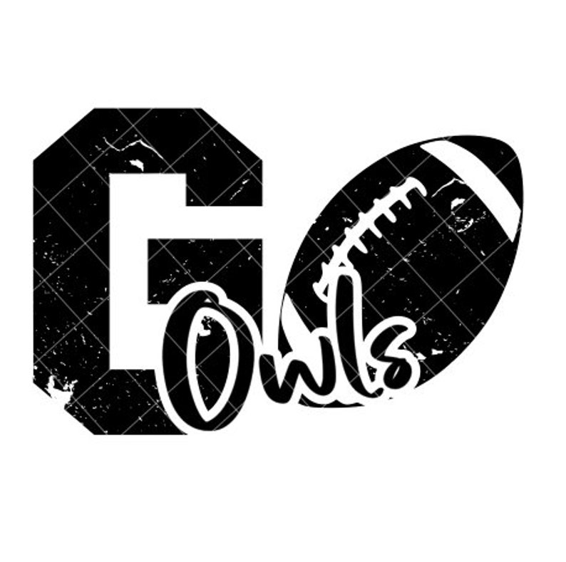 Go Owls Football - SVG/DXF/PNG File for Cutting Machines and ...