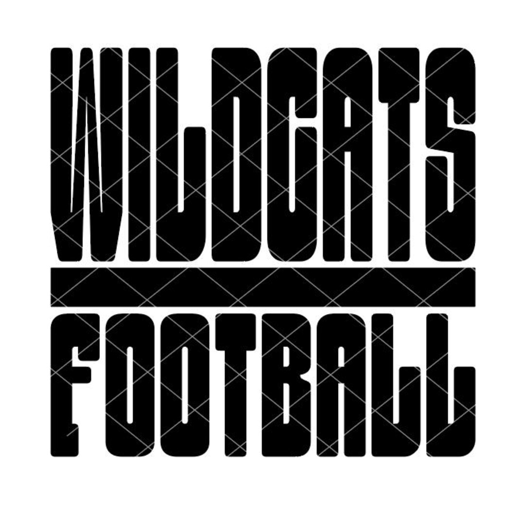 Wildcats Football Design With Line - SVG/DXF/PNG File for Cutting ...