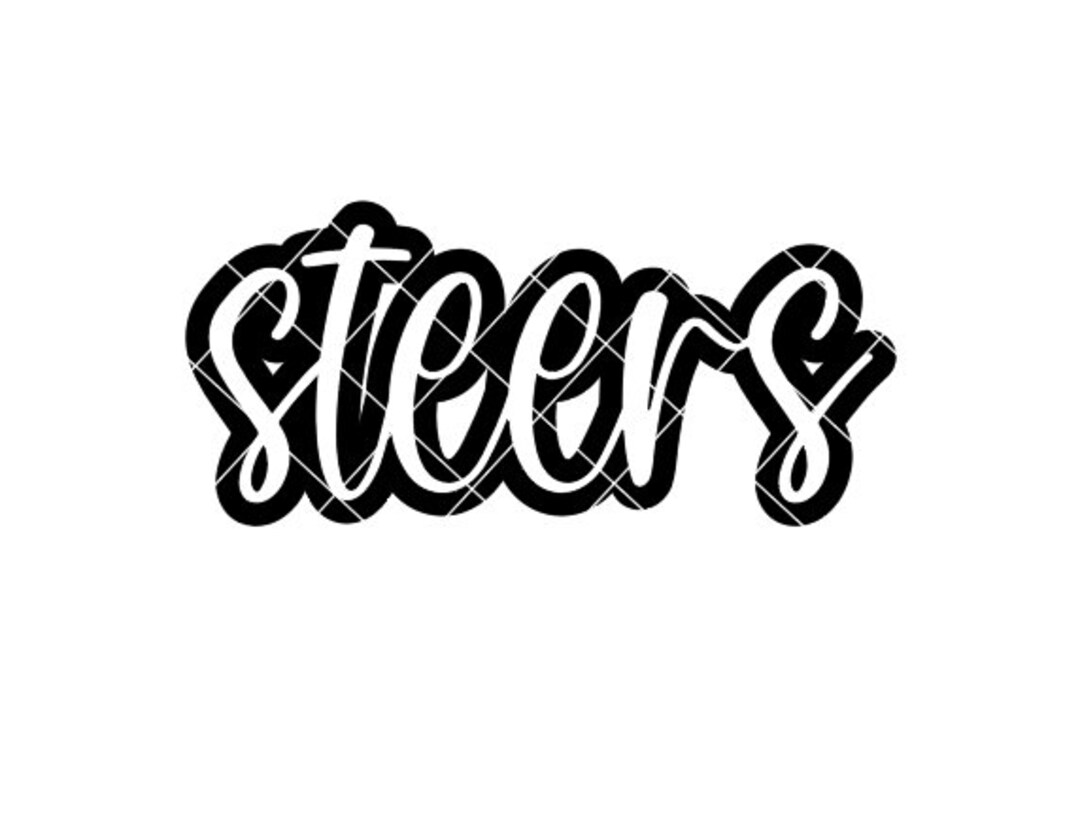 Steers SVG/DXF/PNG File for Cutting Machines and Sublimation - Etsy