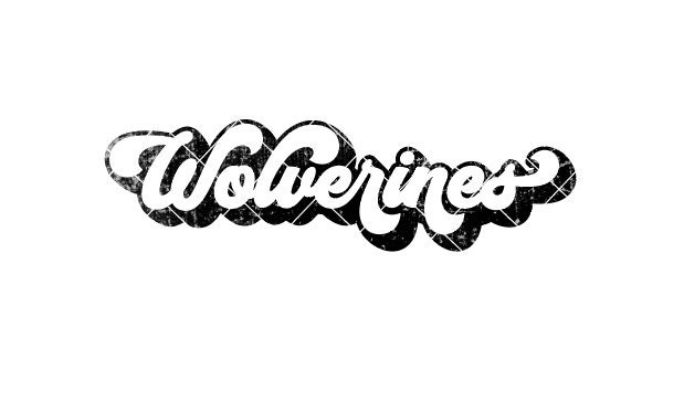 Wolverines Retro Script Regular and Distressed SVG/DXF/PNG File for ...