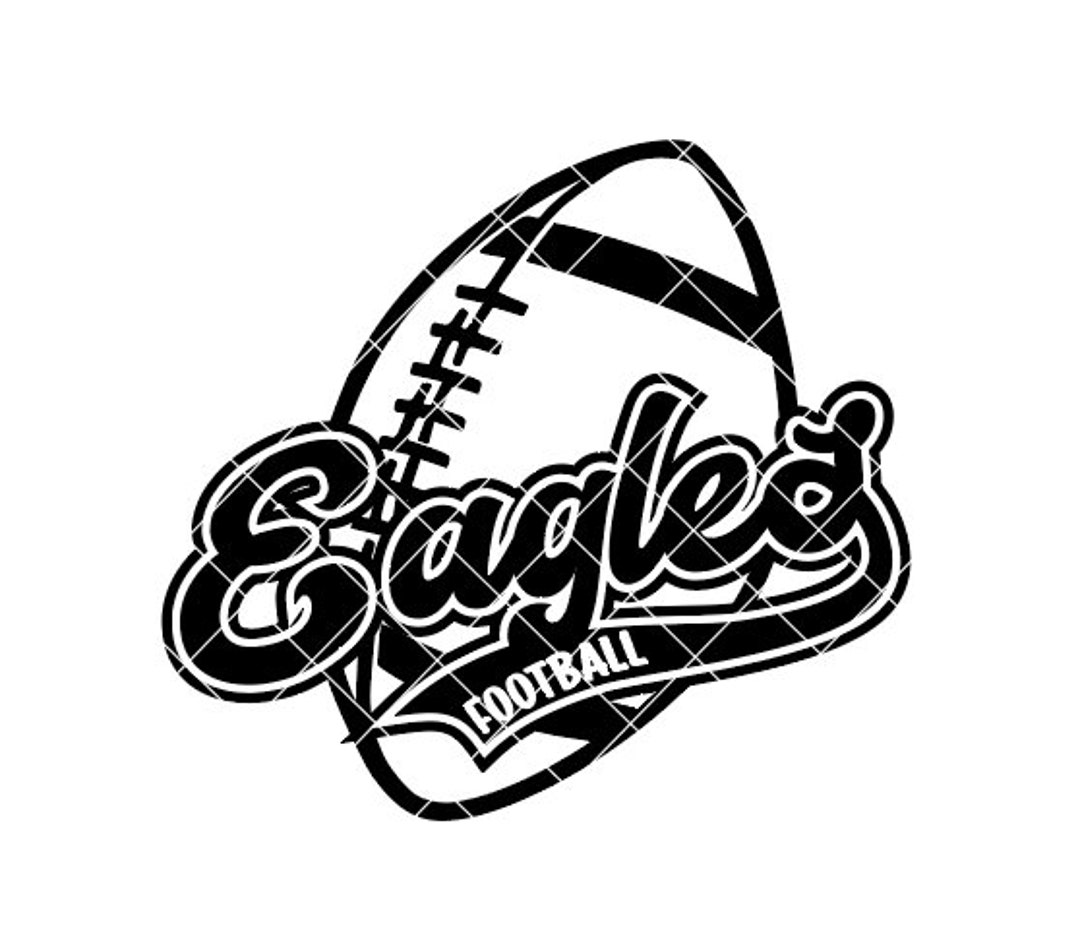 Eagles Football Retro Script Regular and Distressed - SVG/DXF/PNG File ...