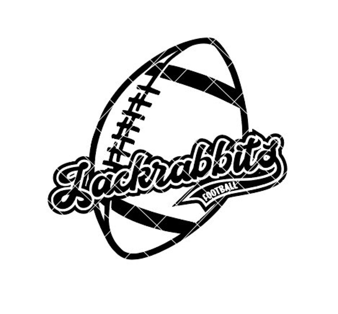Jackrabbits Football Retro Script Regular and Distressed - SVG/DXF/PNG ...