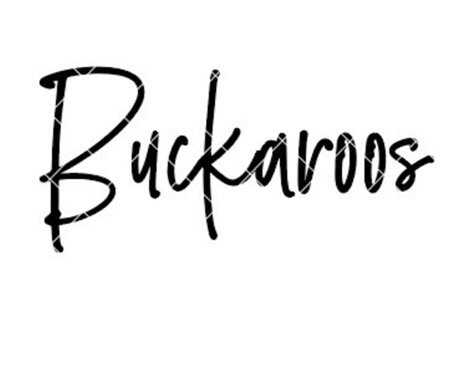 BUCKAROOS SVG, Buckaroos Football Svg, Buckaroos Mascot Svg, Typography ...