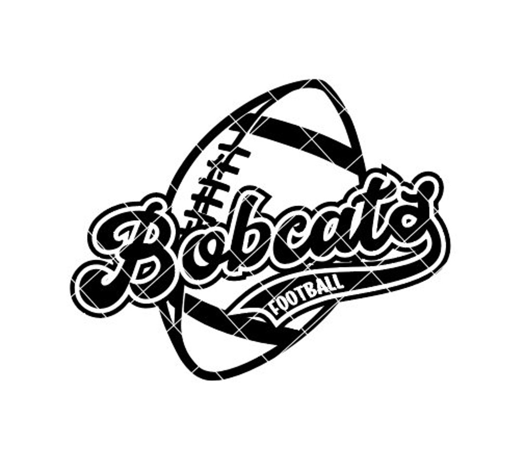 Bobcats Football Retro Script Regular and Distressed - SVG/DXF/PNG File ...