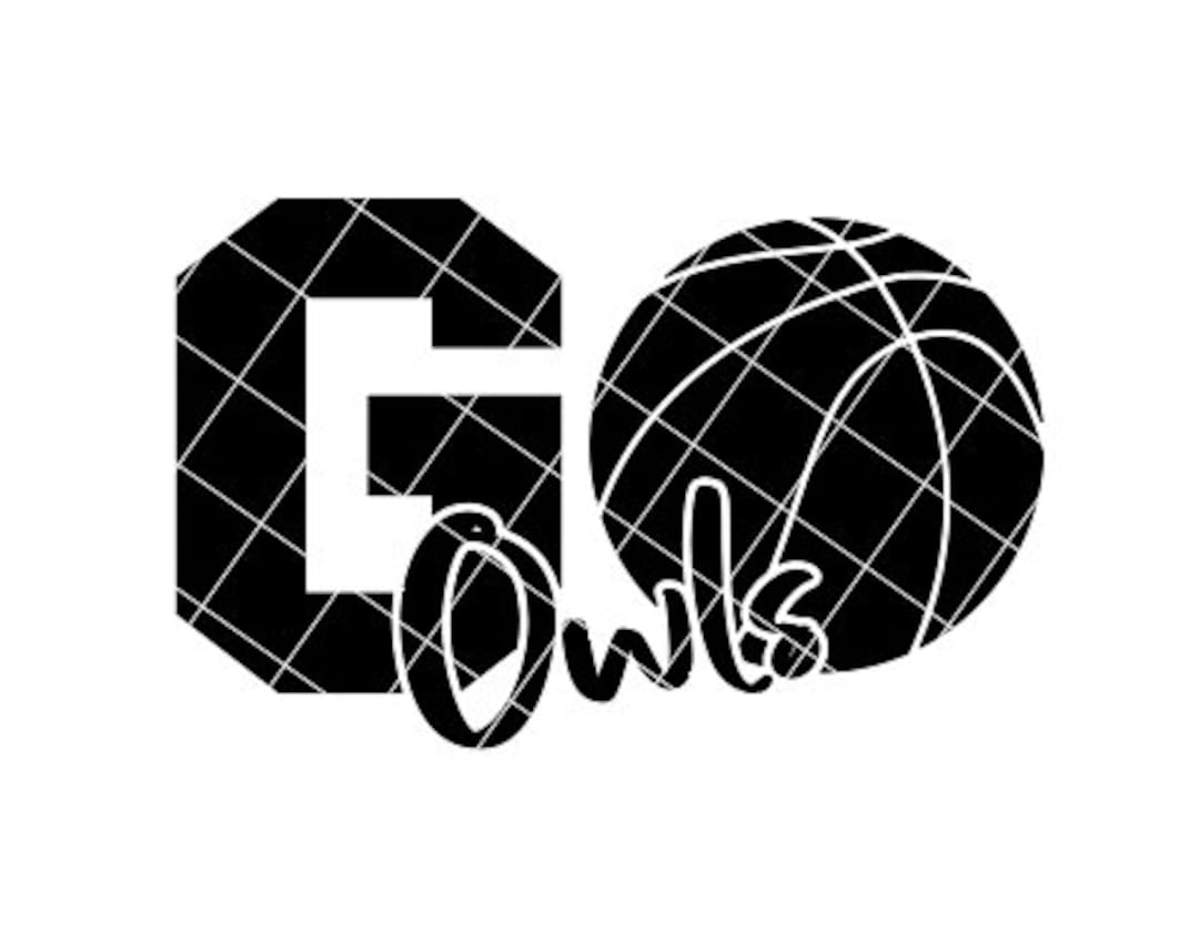 Go Owls Basketball - SVG/DXF/PNG File for Cutting Machines and ...