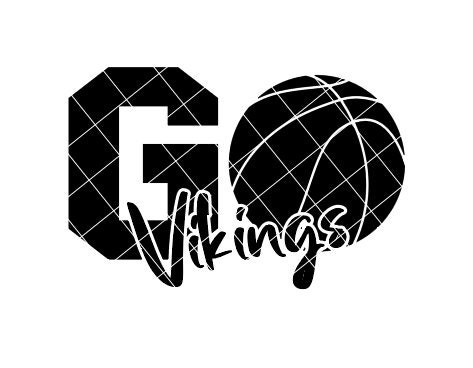 Go Vikings Basketball SVG/DXF/PNG File for Cutting Machines and ...