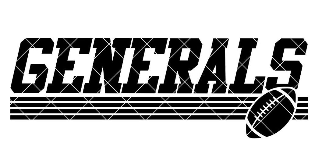 Generals Football Design - SVG/DXF/PNG File for Cutting Machines ...