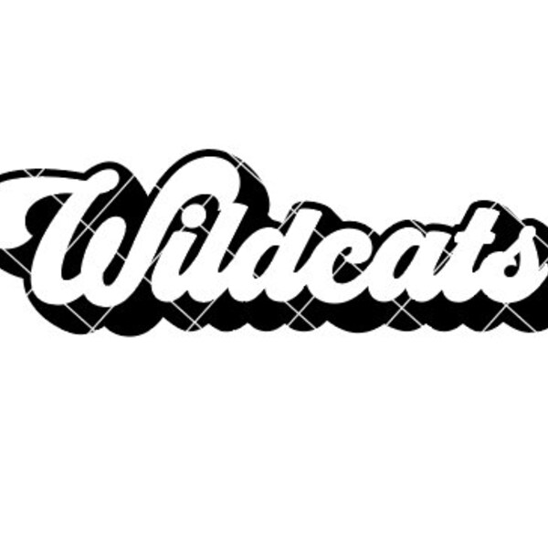 Script Wildcats Svg - Etsy