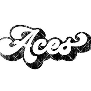 Aces Retro Script Regular and Distressed - SVG/DXF/PNG File for Cutting ...