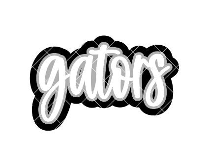 Gators the Outline SVG/DXF/PNG File for Cutting Machines and ...