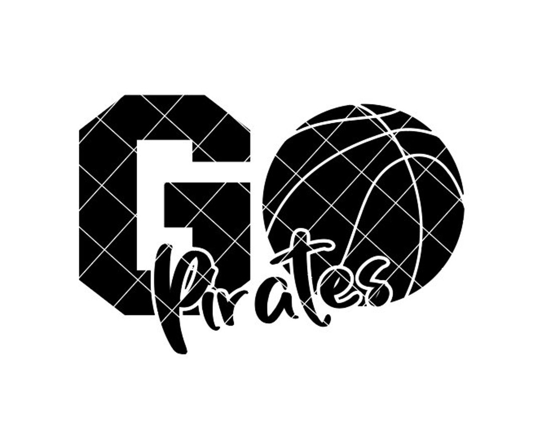Go Pirates Basketball - SVG/DXF/PNG File for Cutting Machines and ...