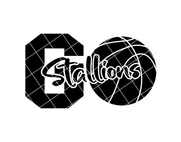 Go Stallions Basketball - SVG/DXF/PNG File for Cutting Machines and ...