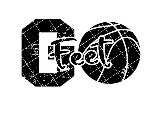Go Feet Basketball - SVG/DXF/PNG File for Cutting Machines and ...
