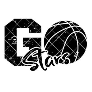 Go Stars Basketball - SVG/DXF/PNG File for Cutting Machines and ...