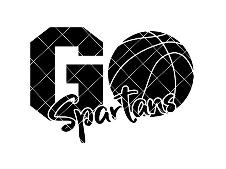Go Spartans Basketball SVG/DXF/PNG File for Cutting Machines and ...
