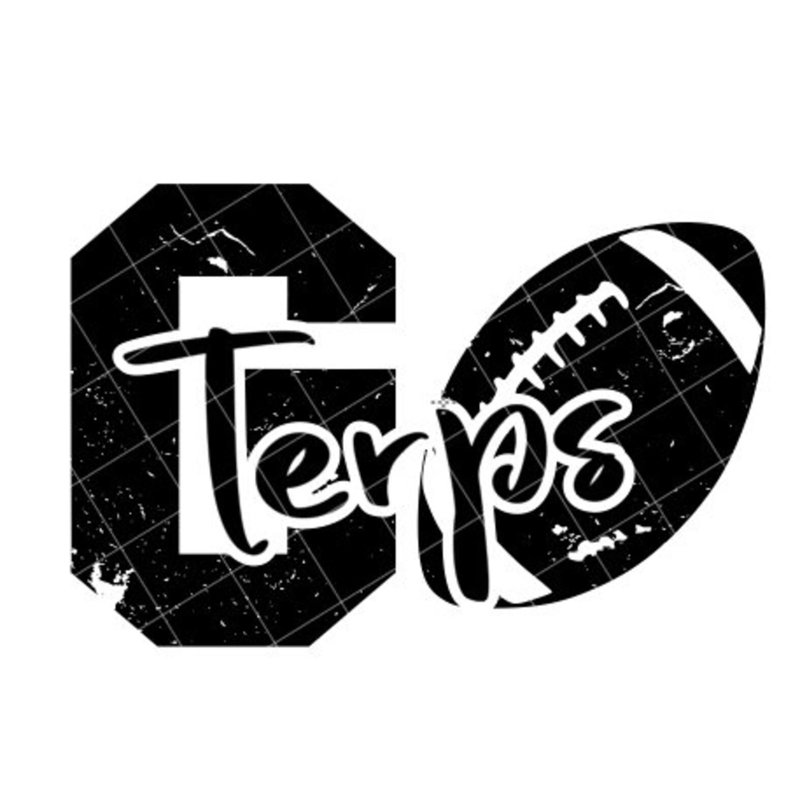 Go Terps Football SVG/DXF/PNG File for Cutting Machines and - Etsy