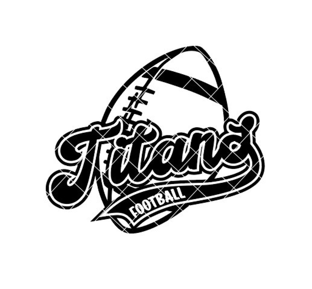 Titans Football Retro Script Regular and Distressed - SVG/DXF/PNG File ...