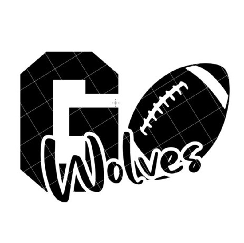 Go Wolves Football SVG/DXF/PNG File for Cutting Machines and ...