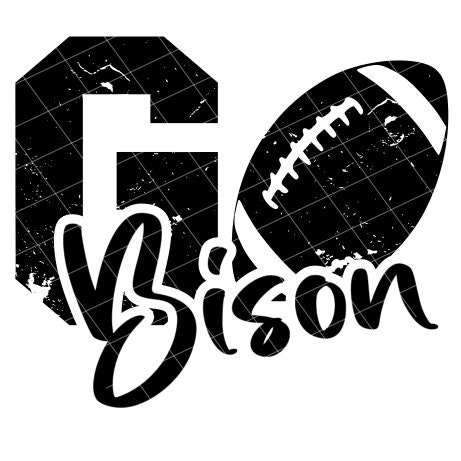 Go Bison Football - SVG/DXF/PNG File for Cutting Machines and ...