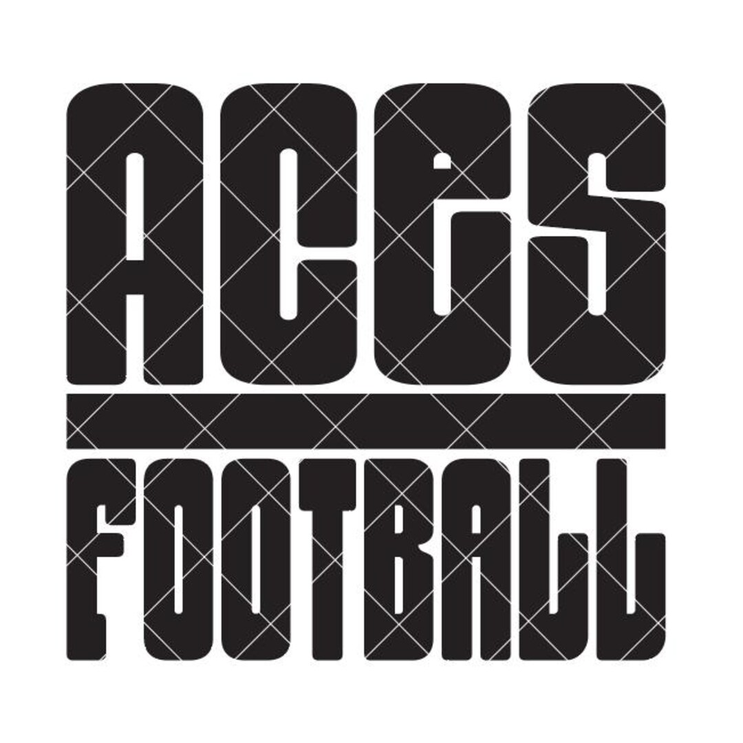 Aces Football Design With Line - SVG/DXF/PNG File for Cutting Machines ...