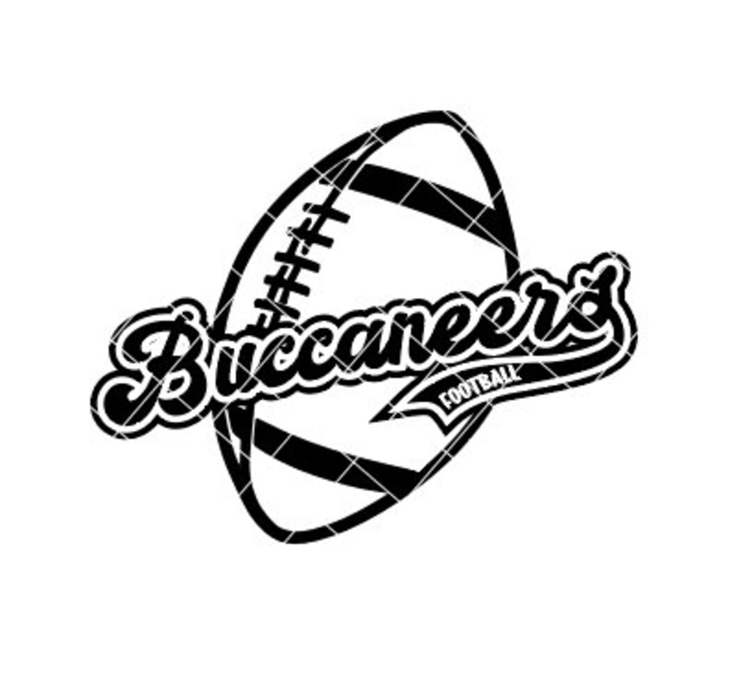 Buccaneers Football Retro Script Regular and Distressed - SVG/DXF/PNG ...
