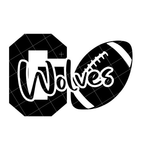 Go Wolves Football SVG/DXF/PNG File for Cutting Machines and ...
