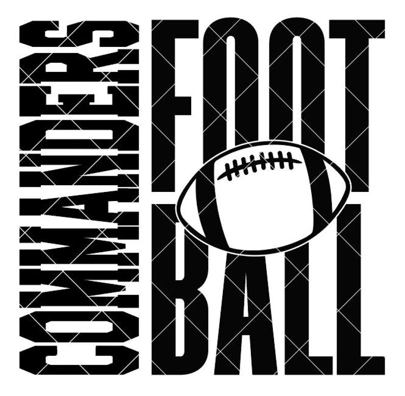 Commanders Football - SVG/DXF/PNG File for Cutting Machines and ...